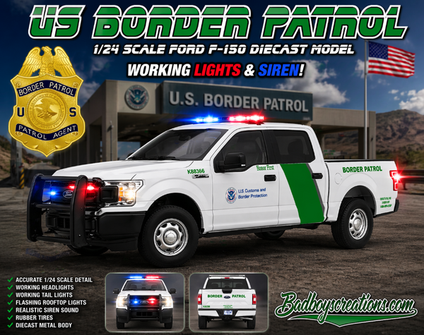 1/24 Scale Ford F150 US Border Patrol Diecast Model | Custom Made Poli ...