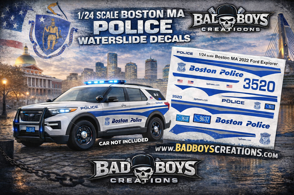 1/24 Scale Police Decals – BadBoys Creations